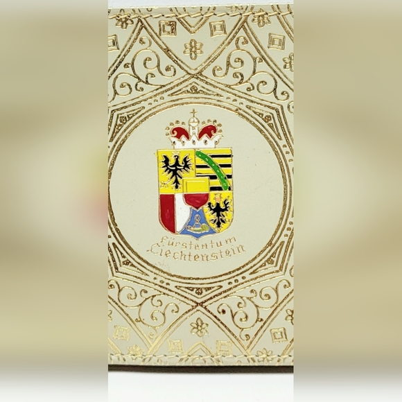 Bags | Vintage German Lichtenstein Coat Of Arms Crest Sign Wallet Gold ...